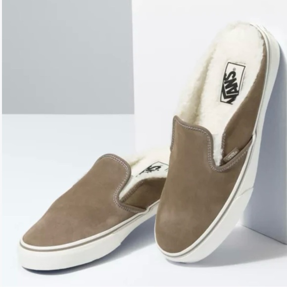 Vans | Shoes | Vans Cozy Classic Slipon Mule Walnutmarshmallow ...